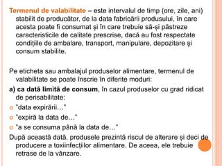 Inscriptionarea termenului de valabilitate | PPT