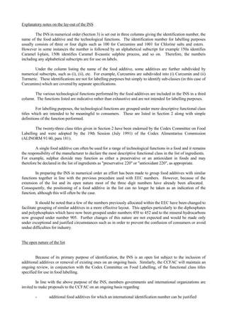 International numbering system for food additives | PDF