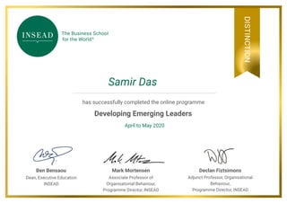 Insead Developing Emerging Leaders | PDF