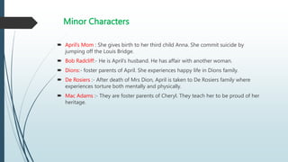 In Search of April Raintree characters ppt.pptx