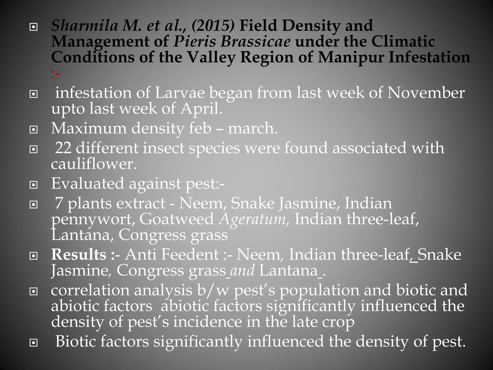 Insect pest of cole crops and their management | PPTX