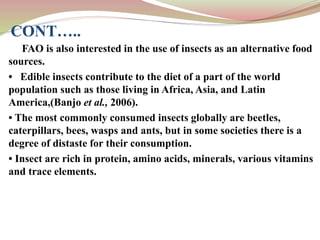 Insect as a protein | PPTX