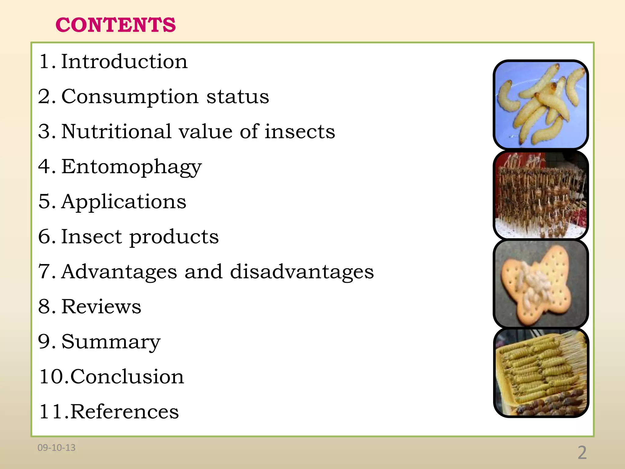 Insect as food | PPTX