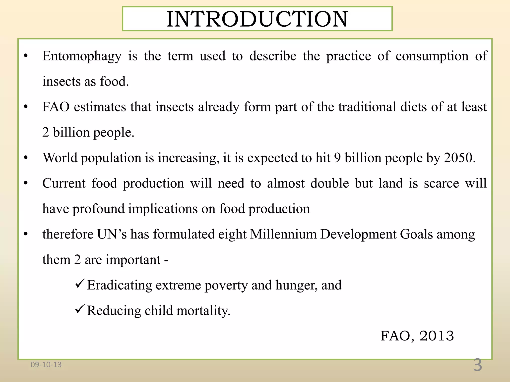 Insect as food | PPTX