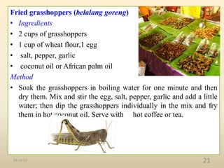 Insect as food | PPTX