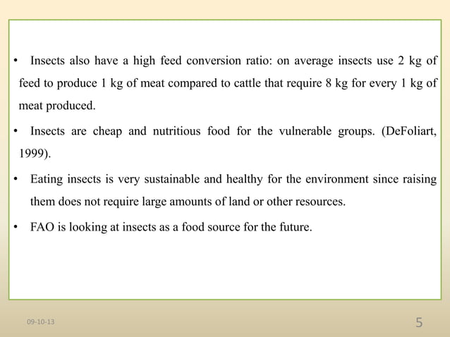 Insect as food | PPTX | Nutrition | Healthy Living