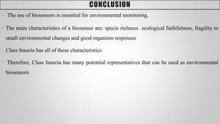 Insect as sensor of pollution | PPT