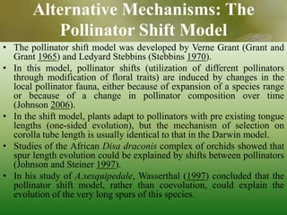 COEVOLUTION OF PLANT AND INSECT POLLINATORS | PPTX