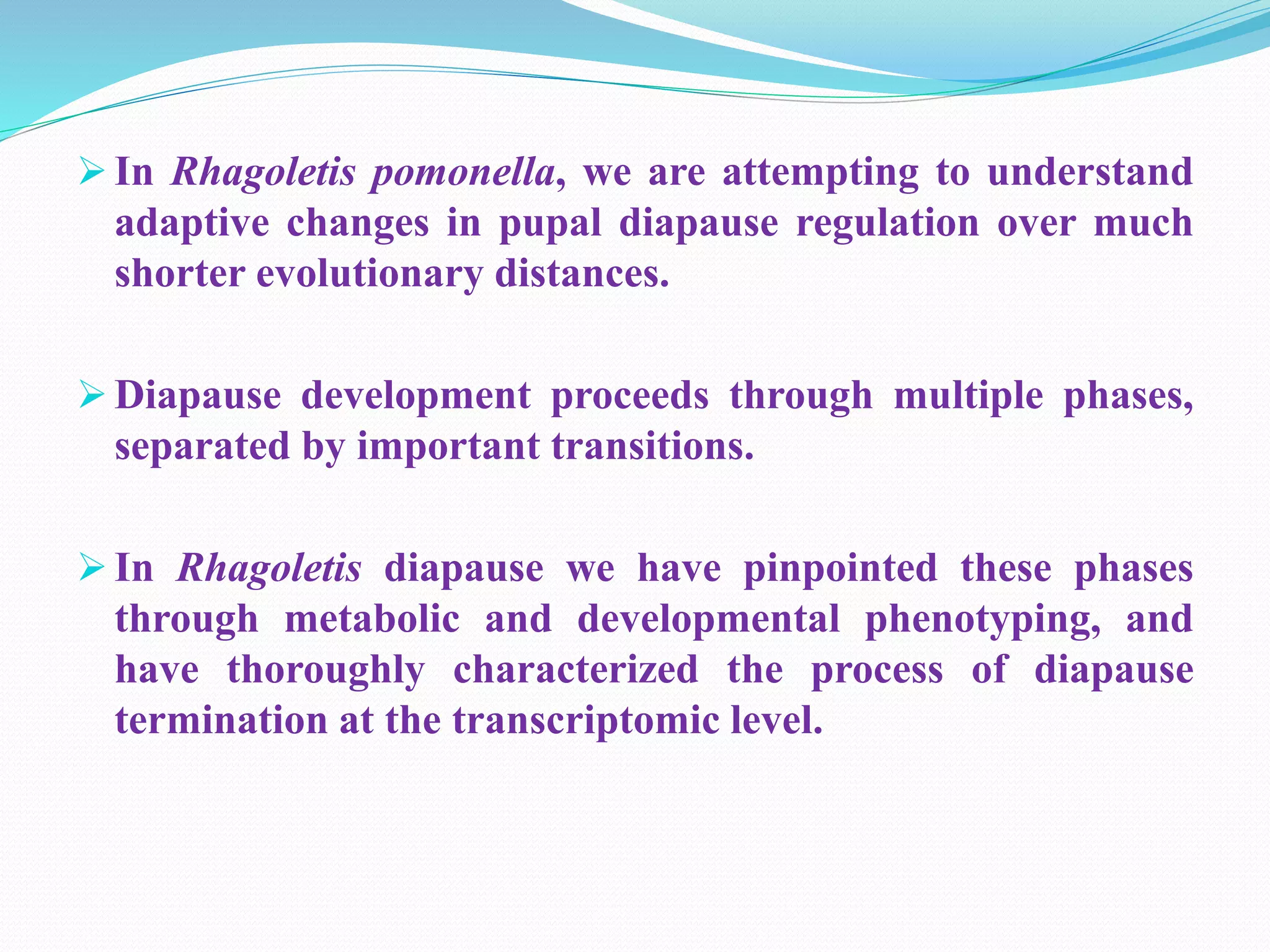 Diapause and cold hardiness in insects – biochemical aspects | PPTX