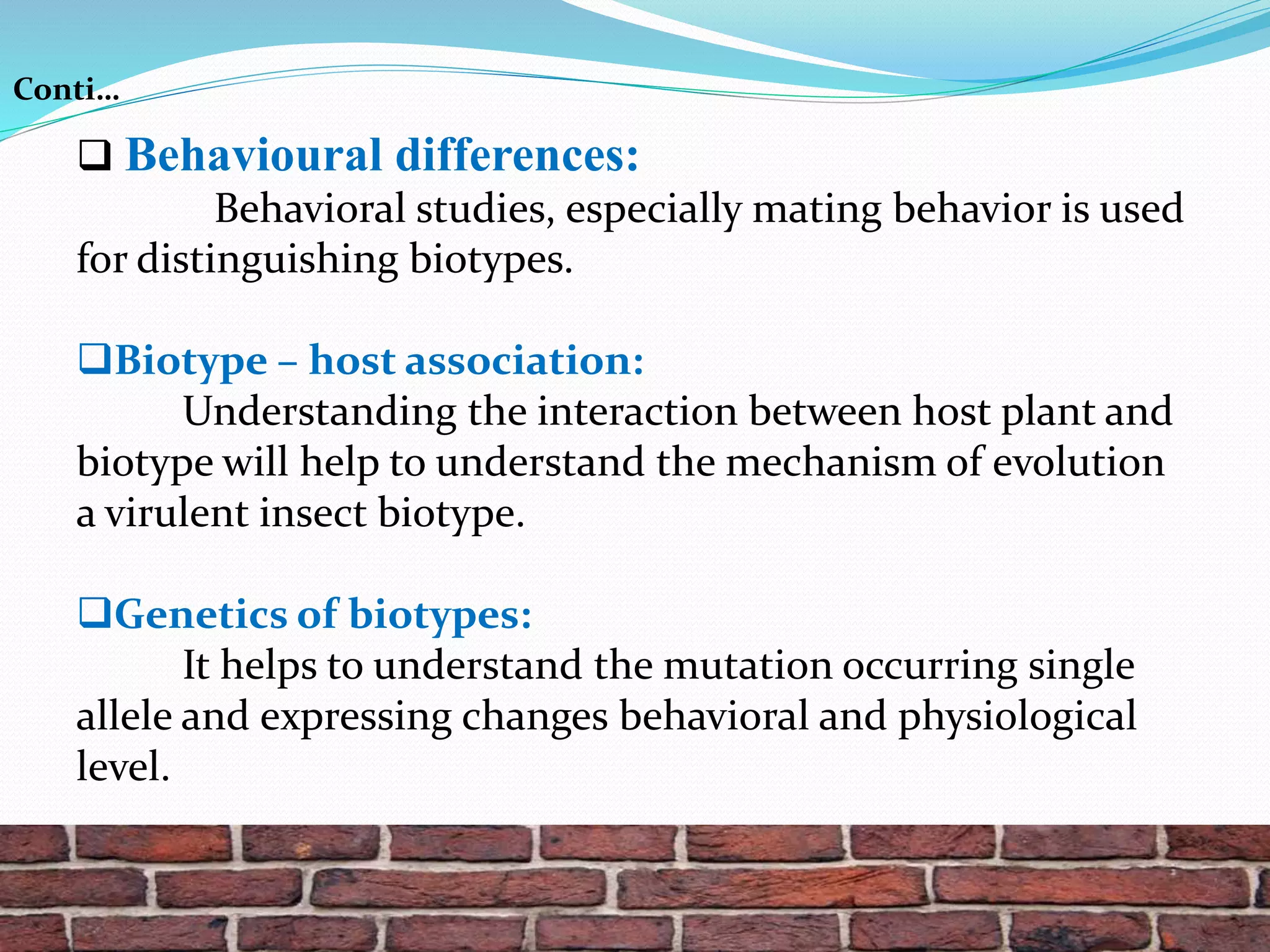 Insect biotypes | PPTX