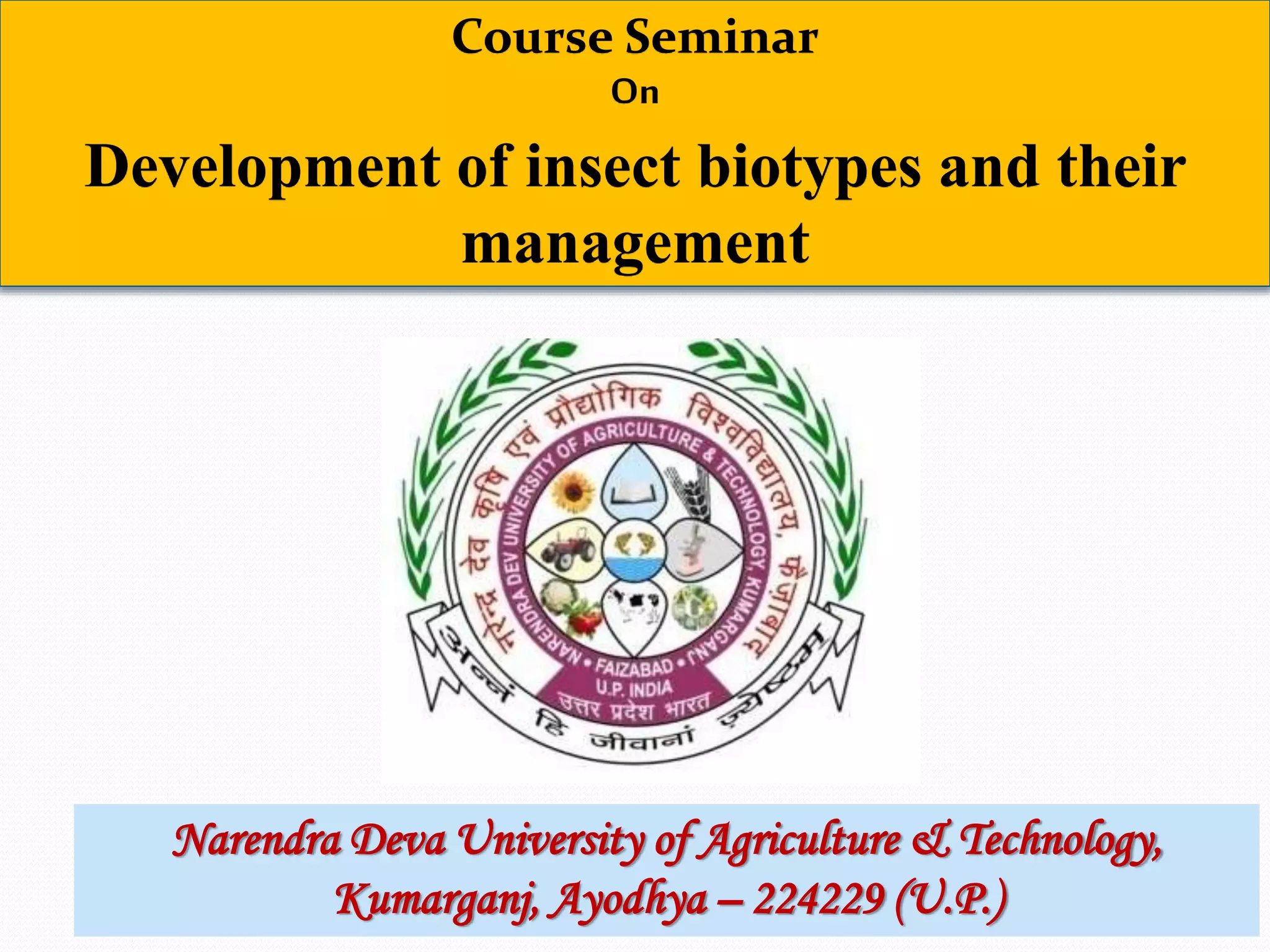 Insect biotypes | PPTX