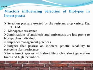 Insect biotypes | PPTX