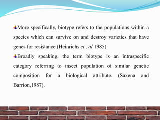 Insect biotypes | PPTX