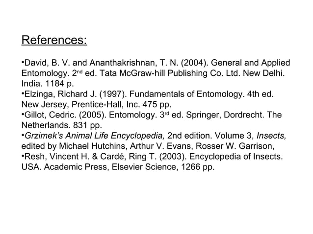Insect classification lab15 | PPT