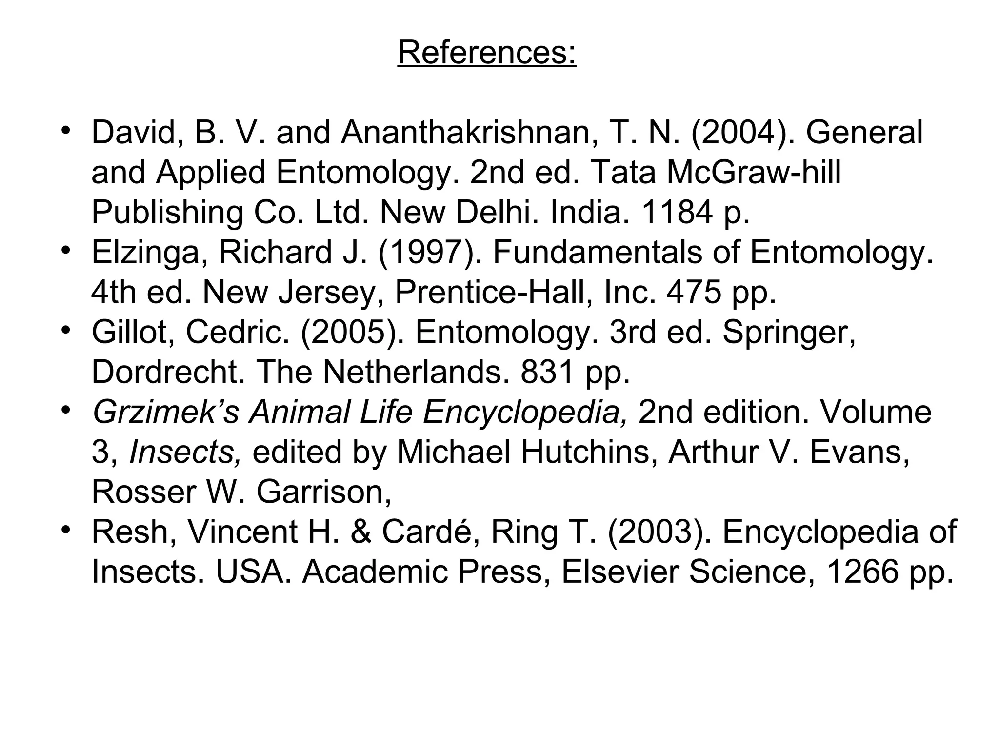 Insect classification lab22 | PPT