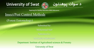 Insect/Pest control methods | PPTX