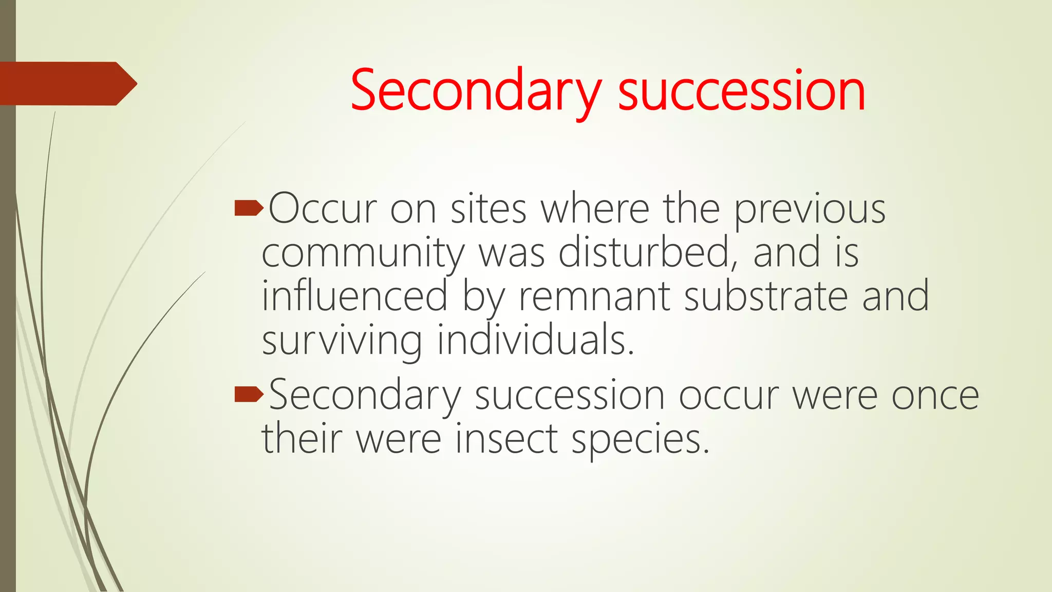 Insect ecological succession | PPTX