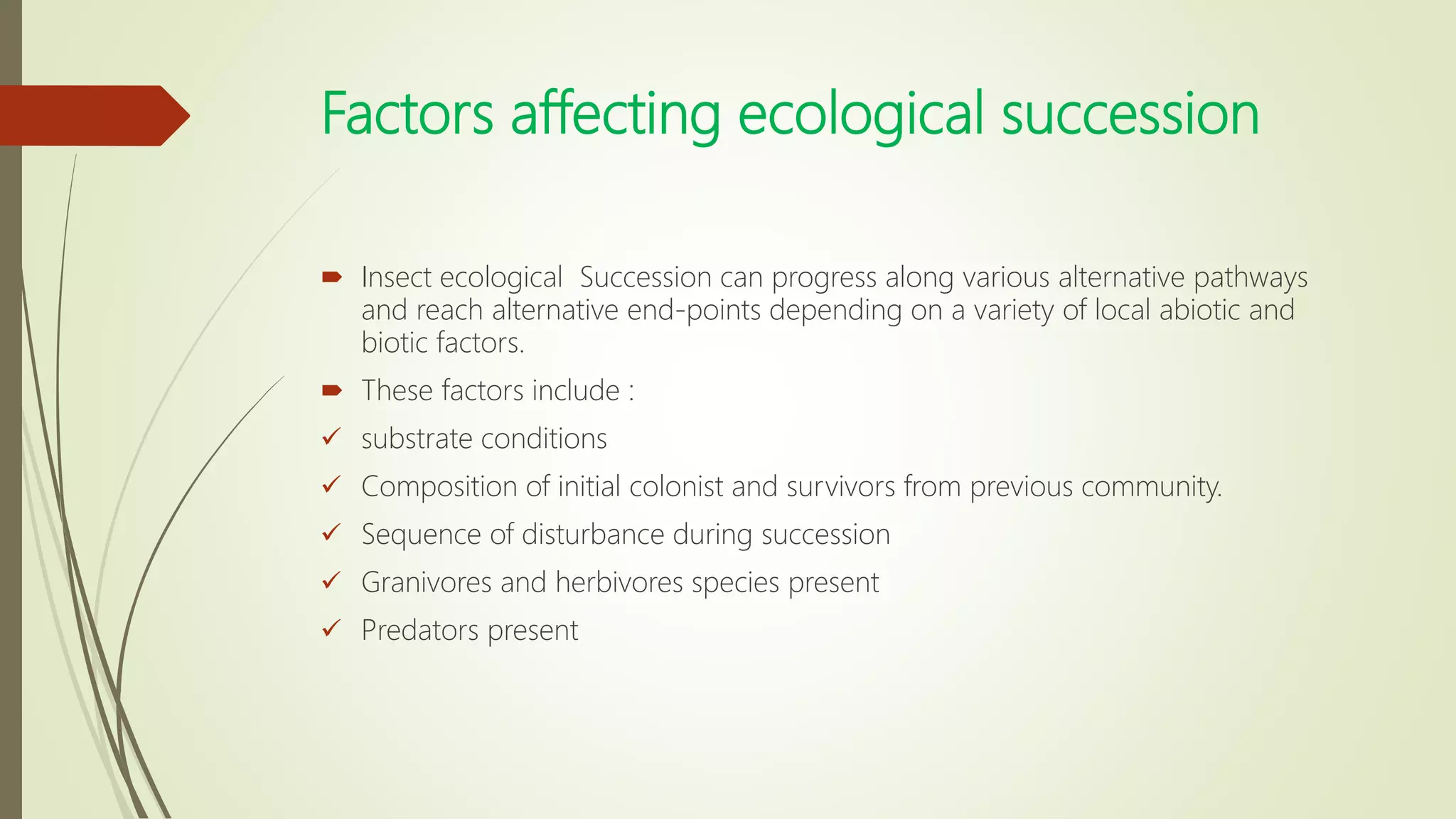 Insect ecological succession | PPTX