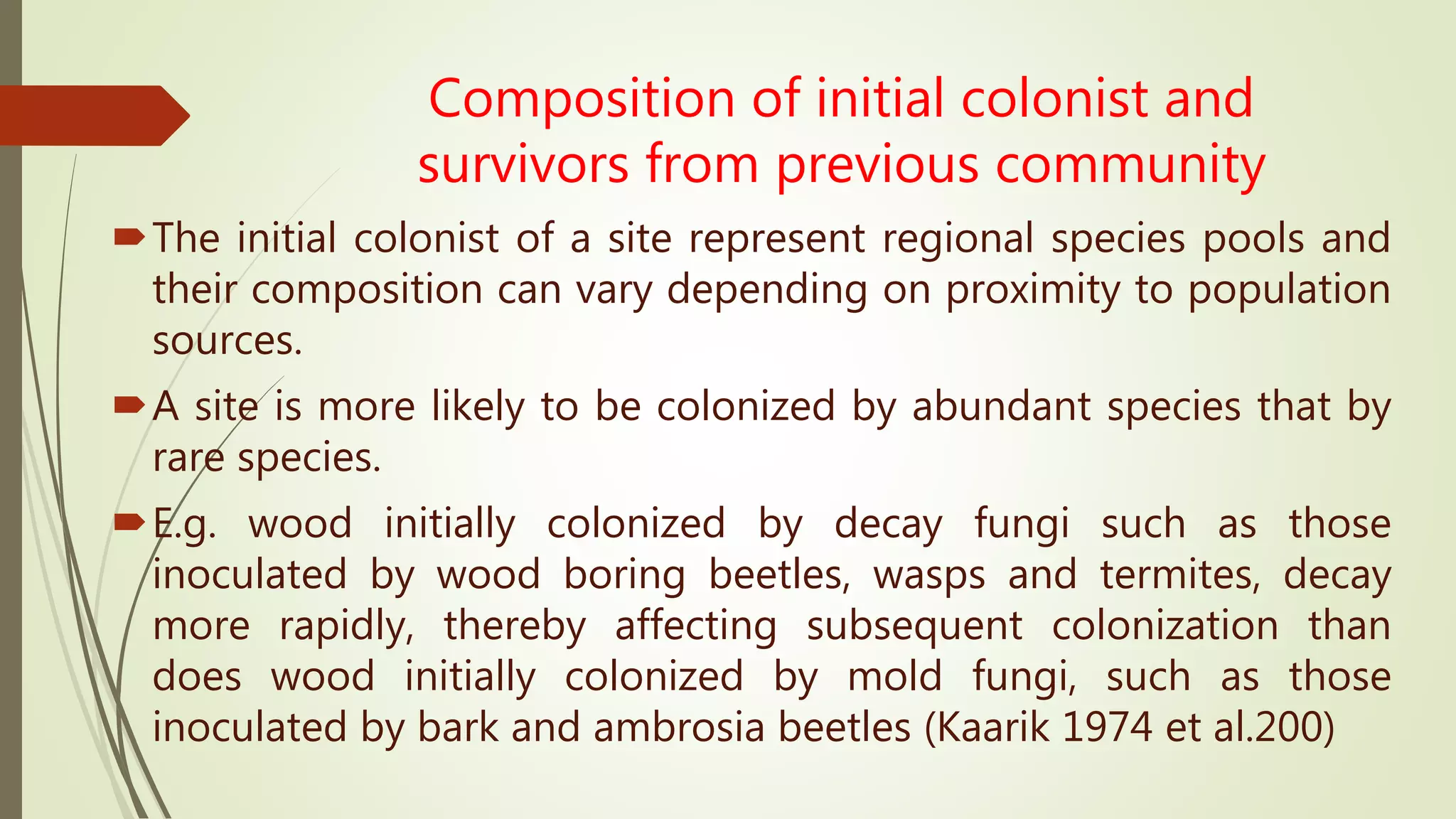 Insect ecological succession | PPTX