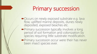 Insect ecological succession | PPT