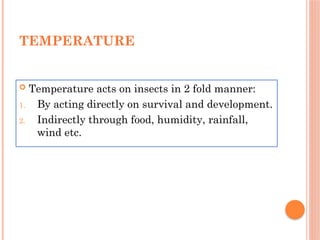 insectecology abiotoc factors and its .pptx
