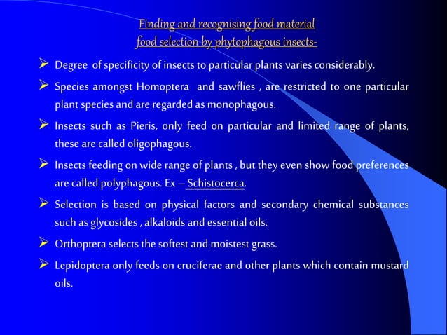 Insect feeding mechanism | PPTX