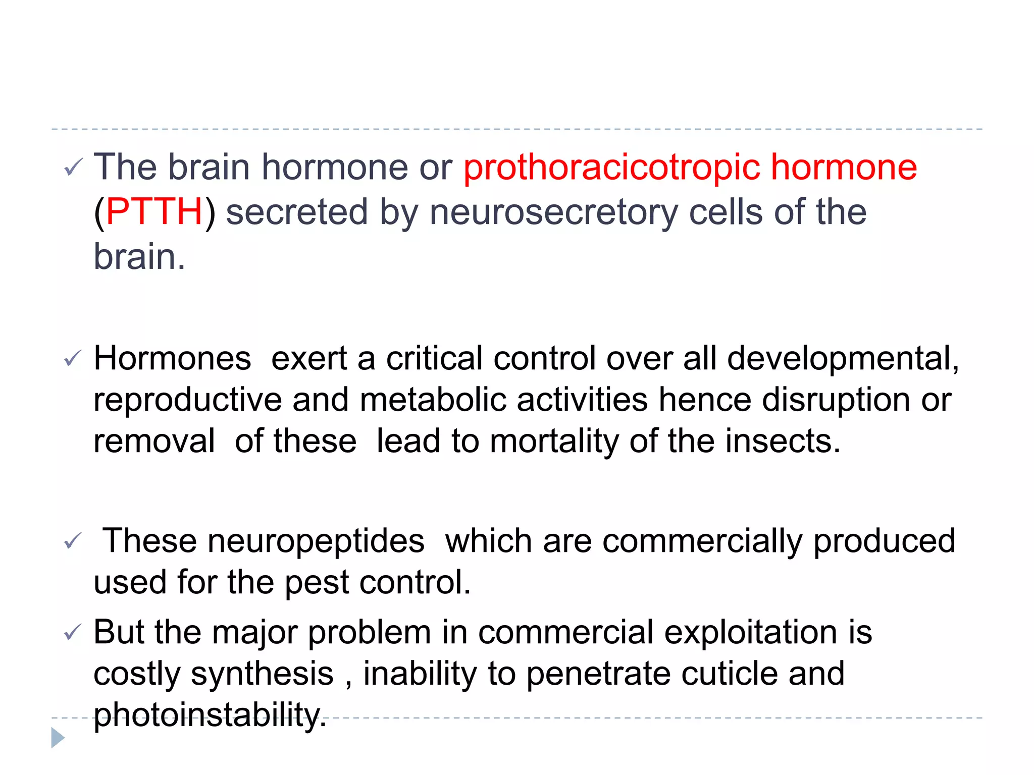 Insect hormones | PPTX