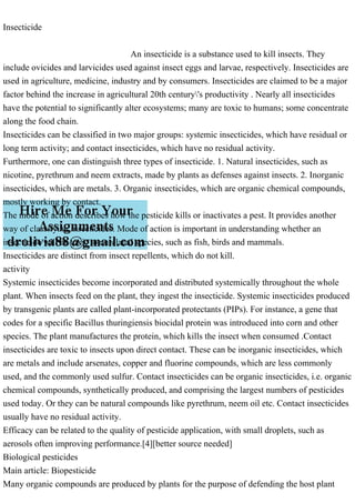 Insecticide .pdf | Agriculture | Industries