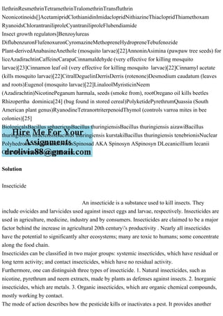 Insecticide .pdf | Agriculture | Industries