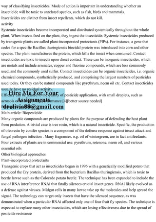 Insecticide .pdf | Agriculture | Industries