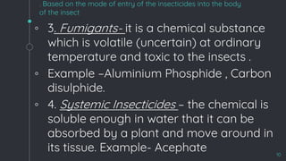 Insecticide definition ,types and classification . | PPTX