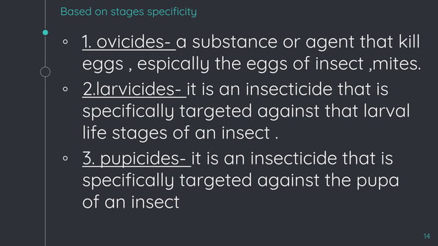 Insecticide definition ,types and classification . | PPTX | Chemistry ...