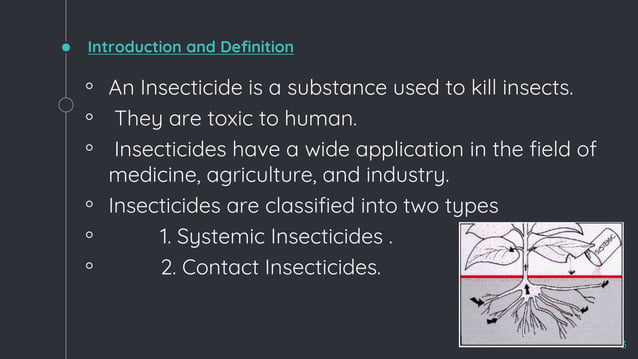 Insecticide definition ,types and classification . | PPTX | Chemistry ...