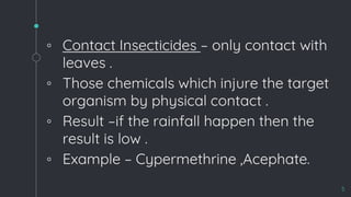 Insecticide definition ,types and classification . | PPTX