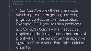 Insecticide definition ,types and classification . | PPTX