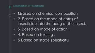 Insecticide definition ,types and classification . | PPT