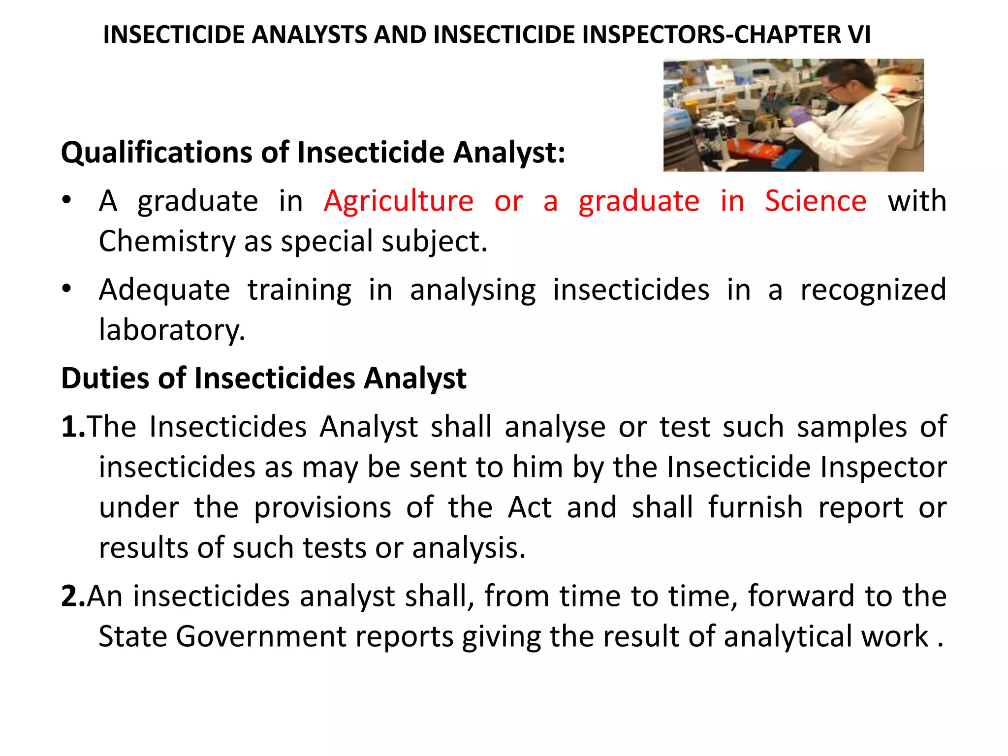 Insecticide act,1968 | PPTX
