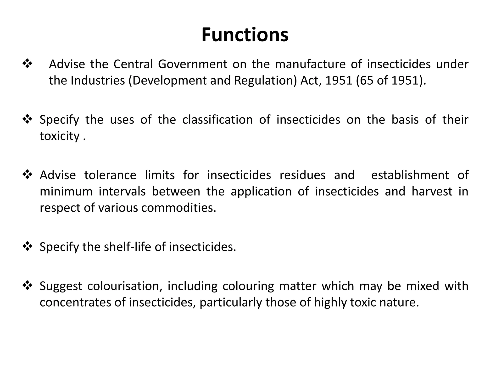 Insecticide act | PPTX