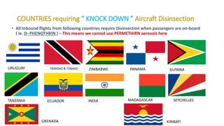 Aircraft Disinsection Procedures Using Insecticide Aerosols | PDF