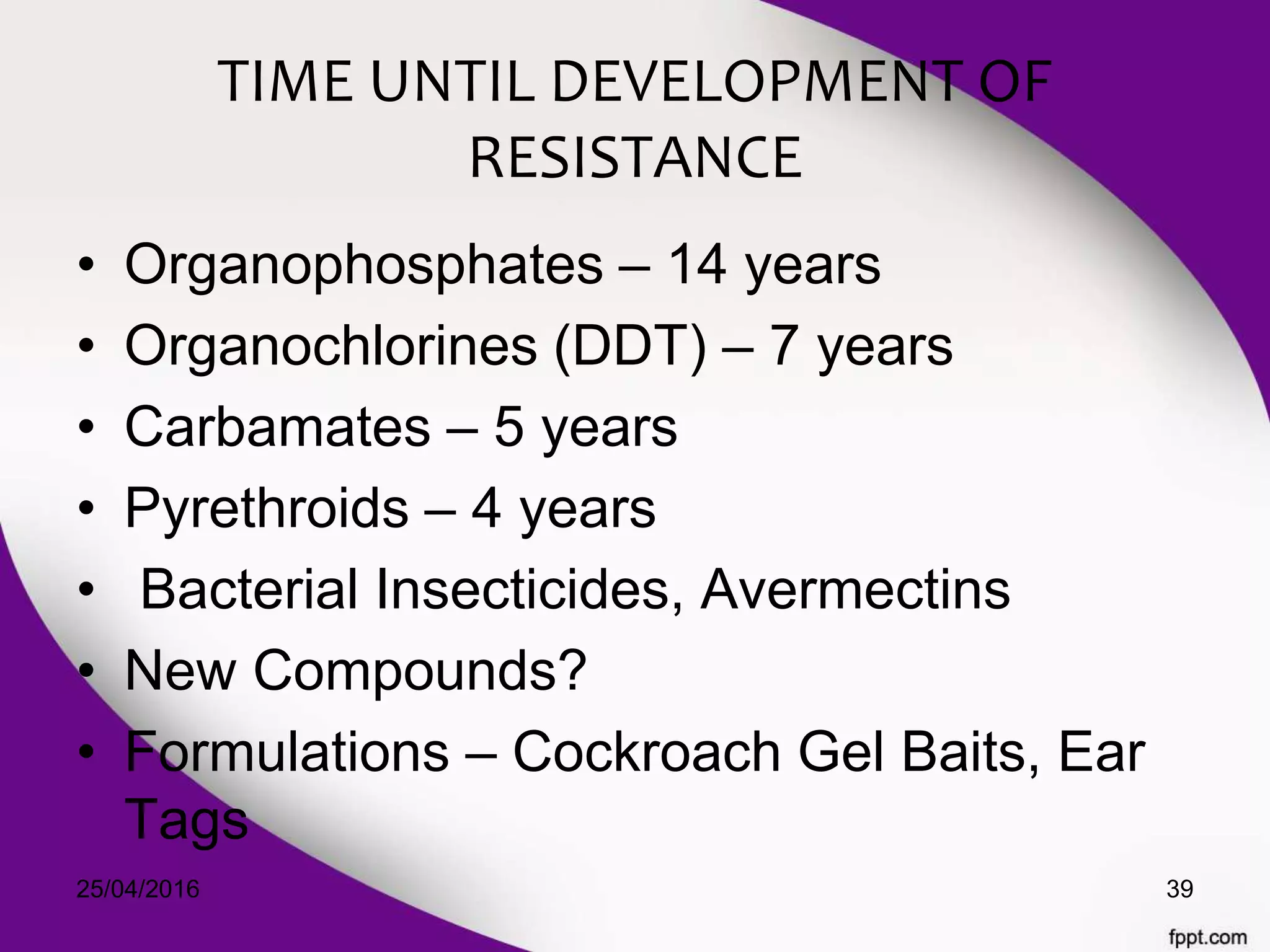 Insecticide & Insectiside Resistance | PPTX