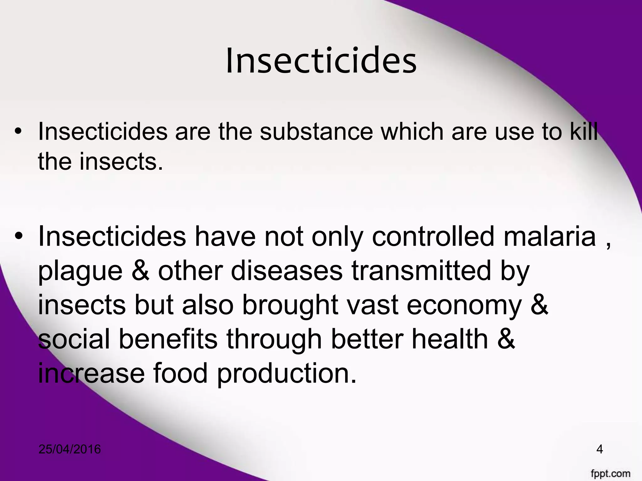 Insecticide & Insectiside Resistance | PPTX