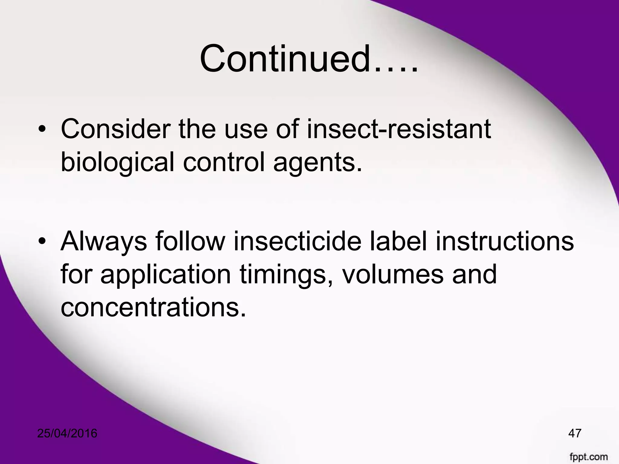 Insecticide & Insectiside Resistance | PPTX