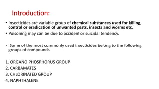Insecticide & Opioid Poisoning and Treatment.pptx