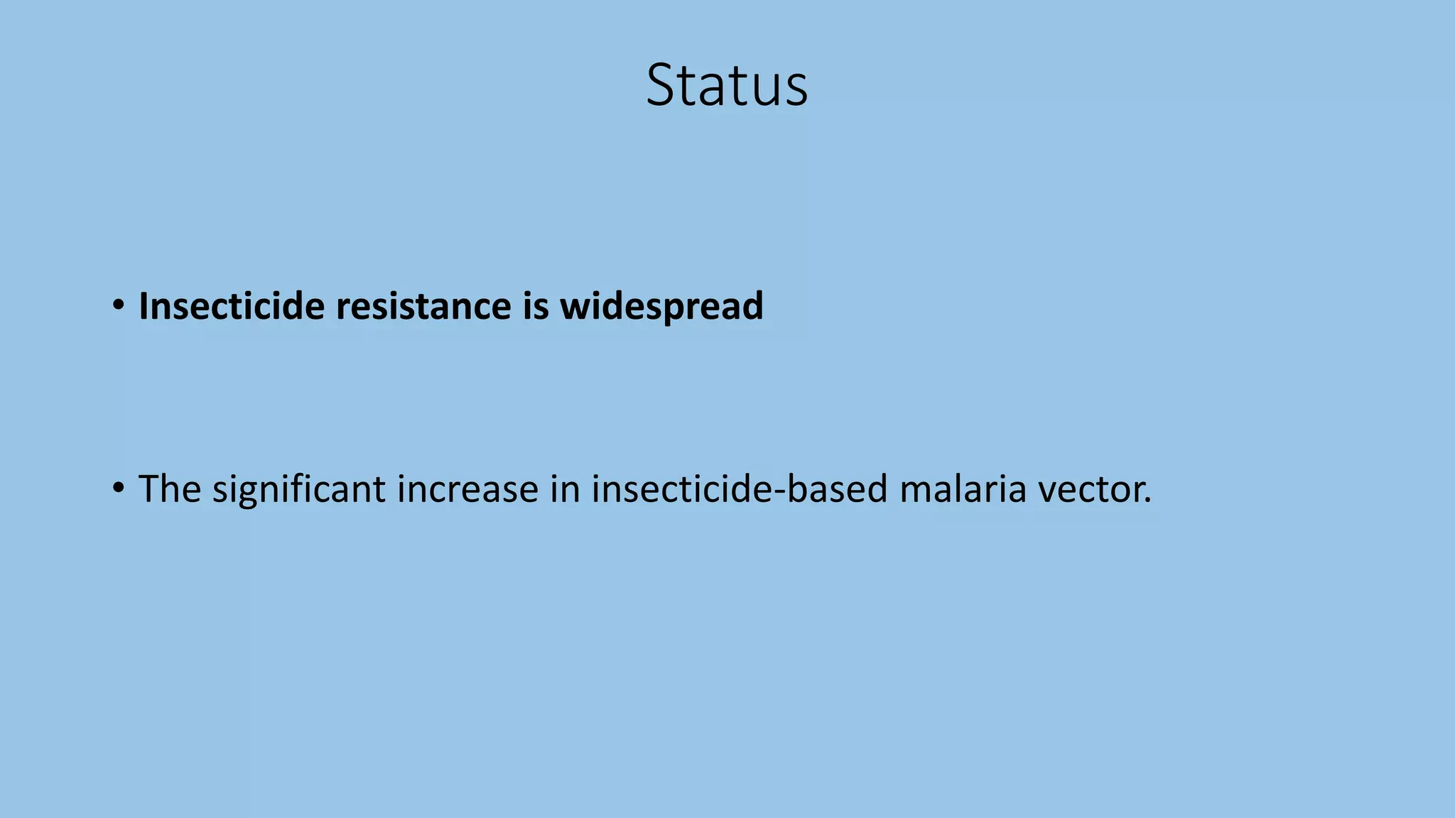 Insecticide resistance in mosquitoes | PPTX