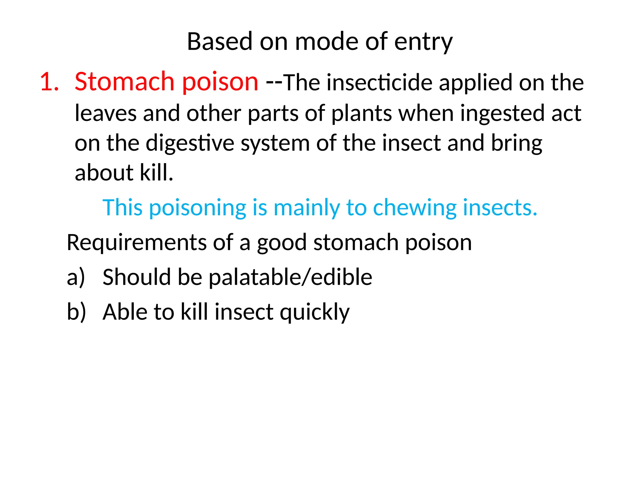 Insecticides - classification - mode of action.pptx