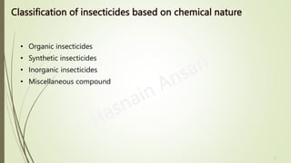 Insecticides and its clinical effects | PPT