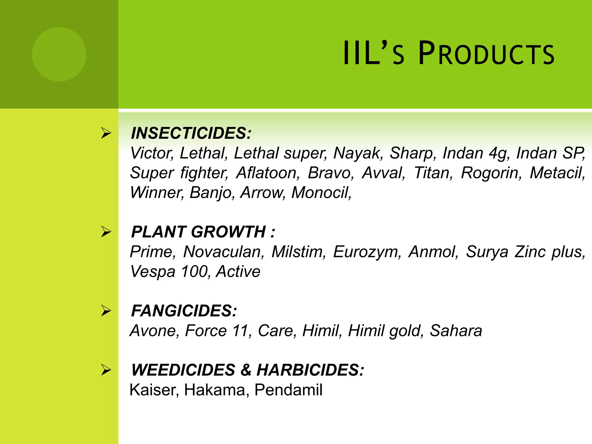 Insecticides india limited. | PPTX