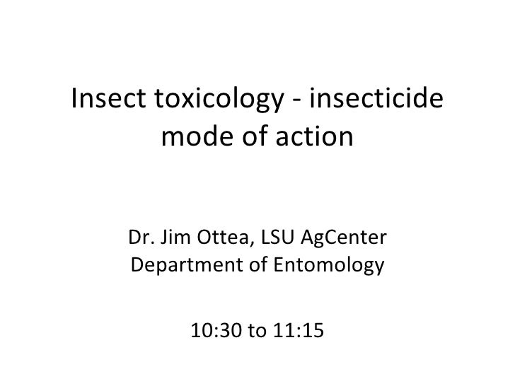 Insecticide Toxicology Ottea