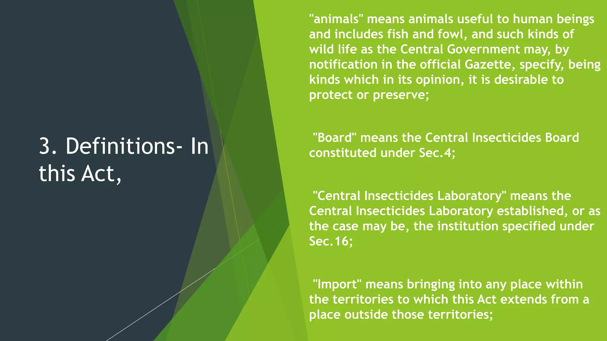 Insecticides Act,1968 | PPTX