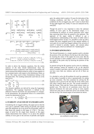 Insect inspired hexapod robot for terrain navigation | PDF